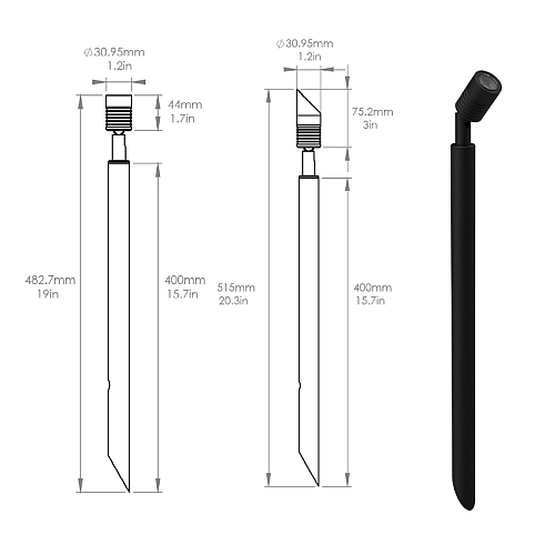 LuxR Modux One Pole Spot - Light Ideas International Ltd