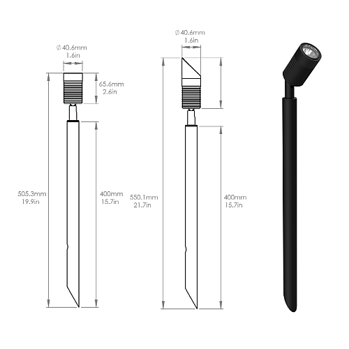 LuxR Modux Four Pole Spot - Light Ideas International Ltd